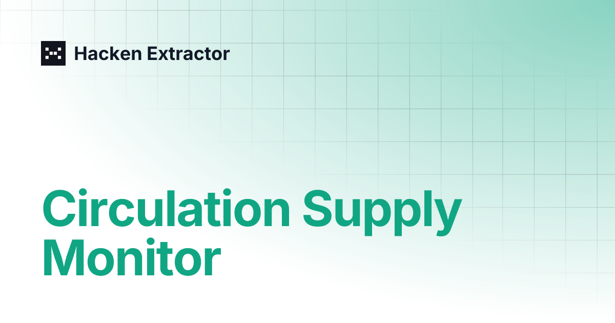 Circulation Supply Monitor | Hacken Extractor